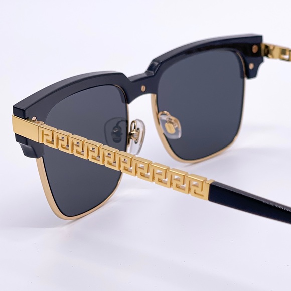 Versace | Accessories | New Ve4447 Gb87 Versace Black Gold Sunglasses ...
